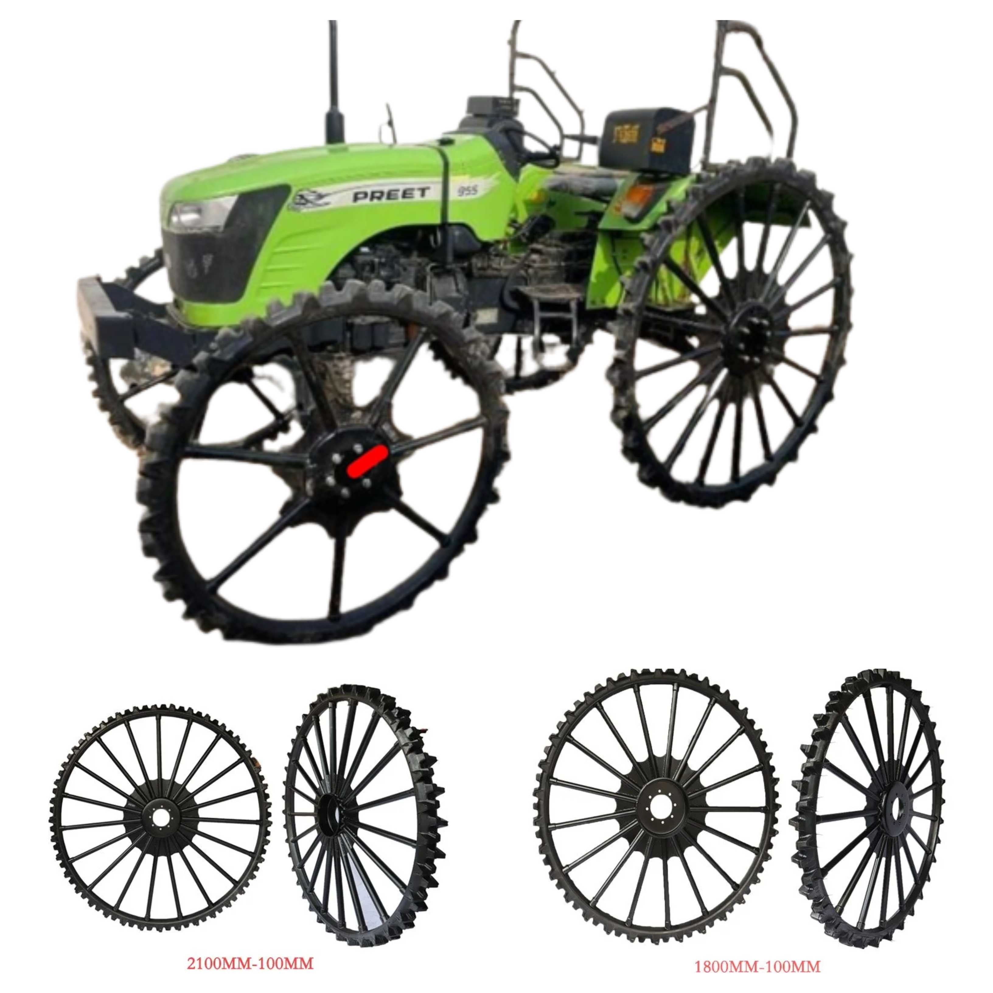 Dolls Rice Transplanter Wheel Size - Solid Rubber Tyres